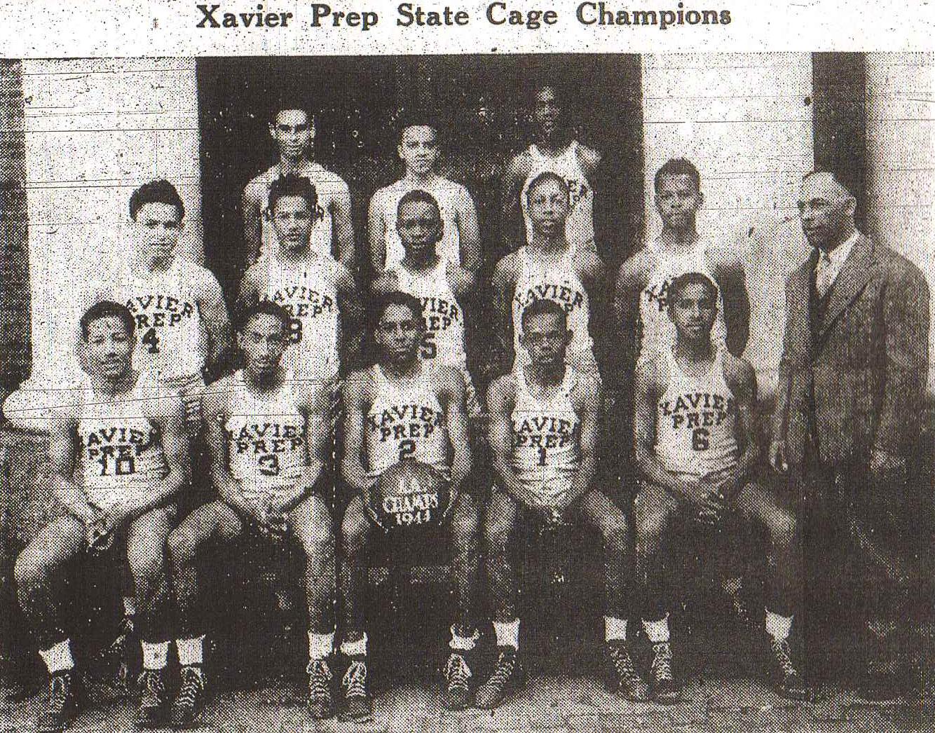 Xavier Prep - State Basketball Champions, 1944 - CreoleGen
